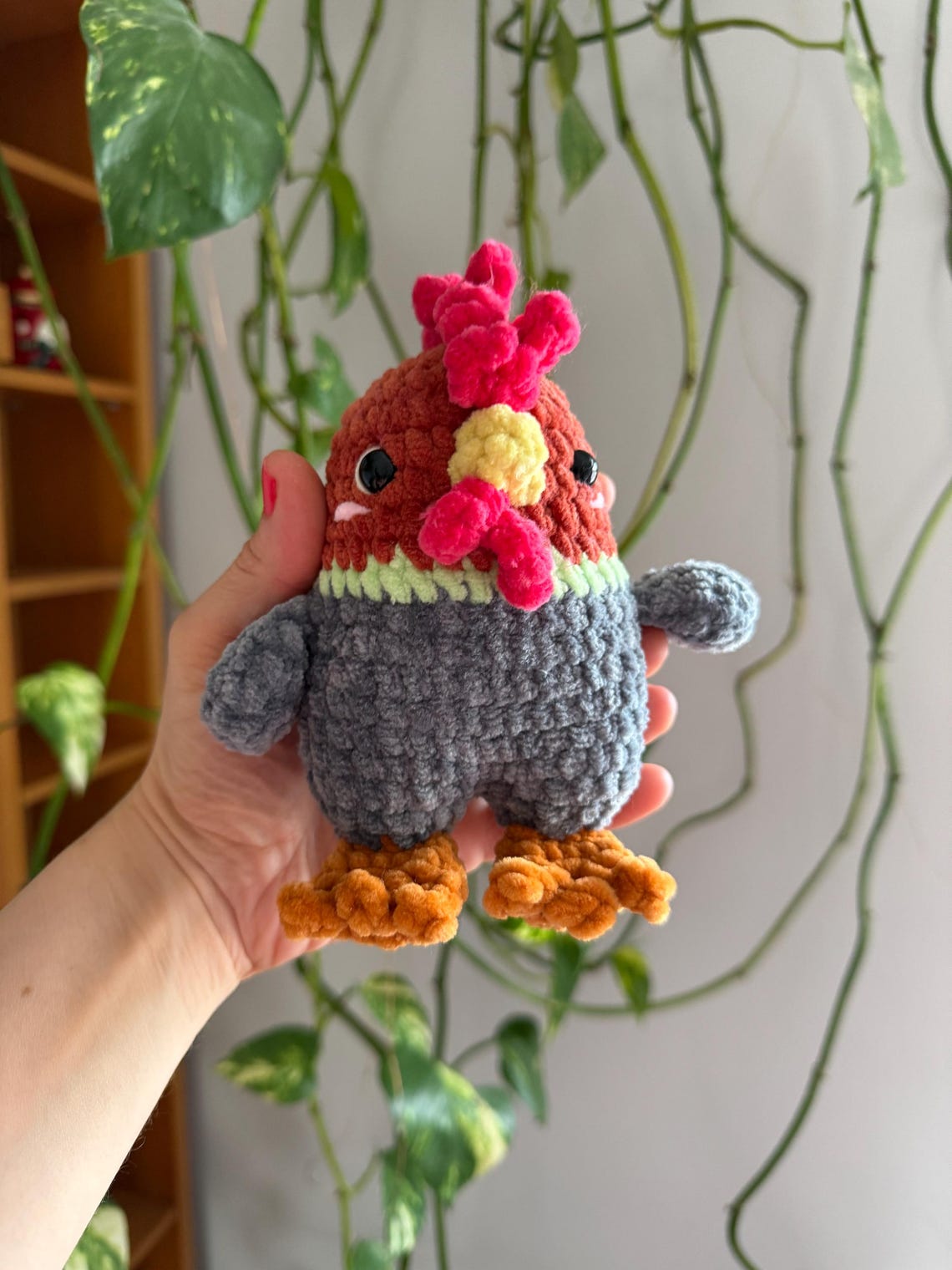 No Sew Crochet Rooster Patterns, Amigurumi Chicken Farm Animal, Crochet ...