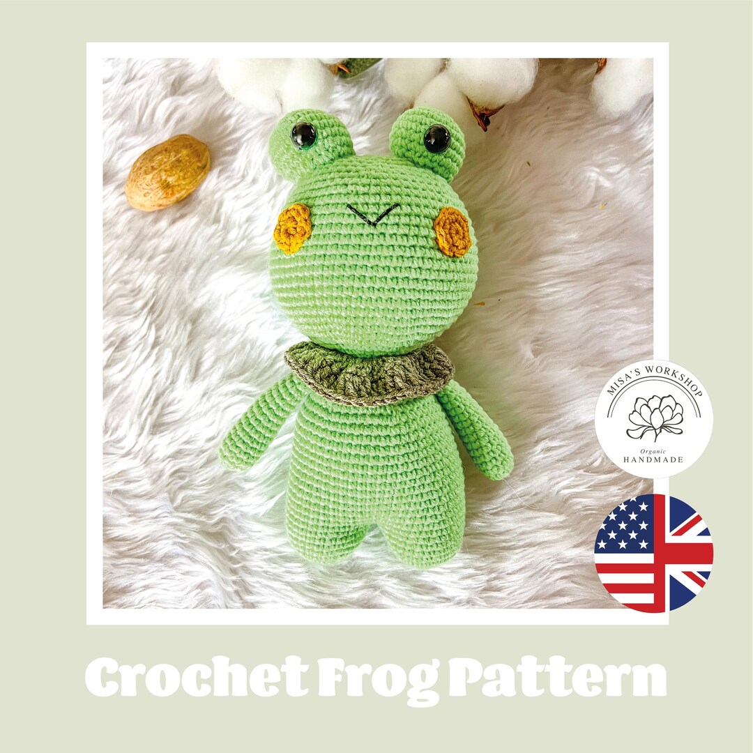 Amigurumi Frog Pattern, Cute Frog Crochet Pattern, Crochet Frog Pattern ...