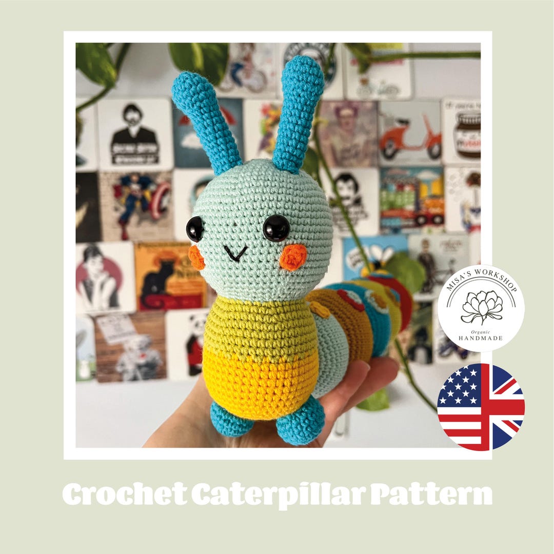Crochet Cute Caterpillar PDF Pattern - Etsy