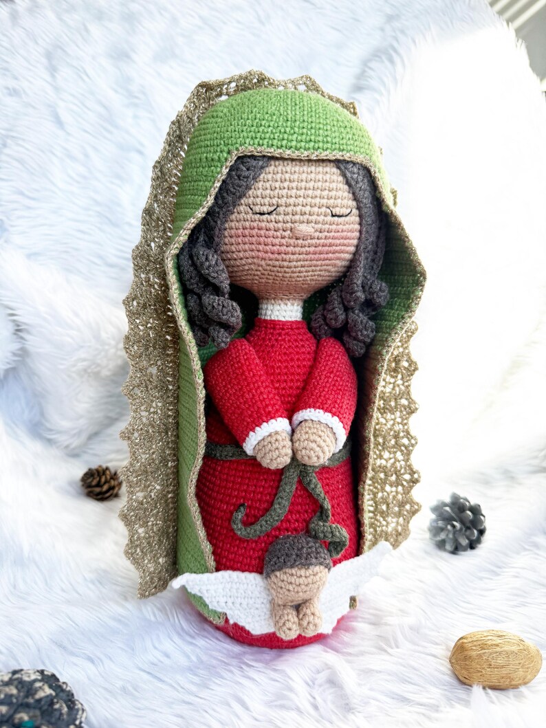 Virgin Mary Crochet Pattern, Virgen De Guadalupe Patrón De Crochet ...