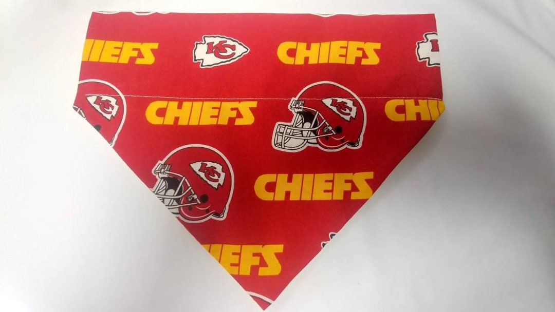 Kansas City Chiefs Slip-on Dog Bandana, Kansas City Dog, Chiefs Bandana ...
