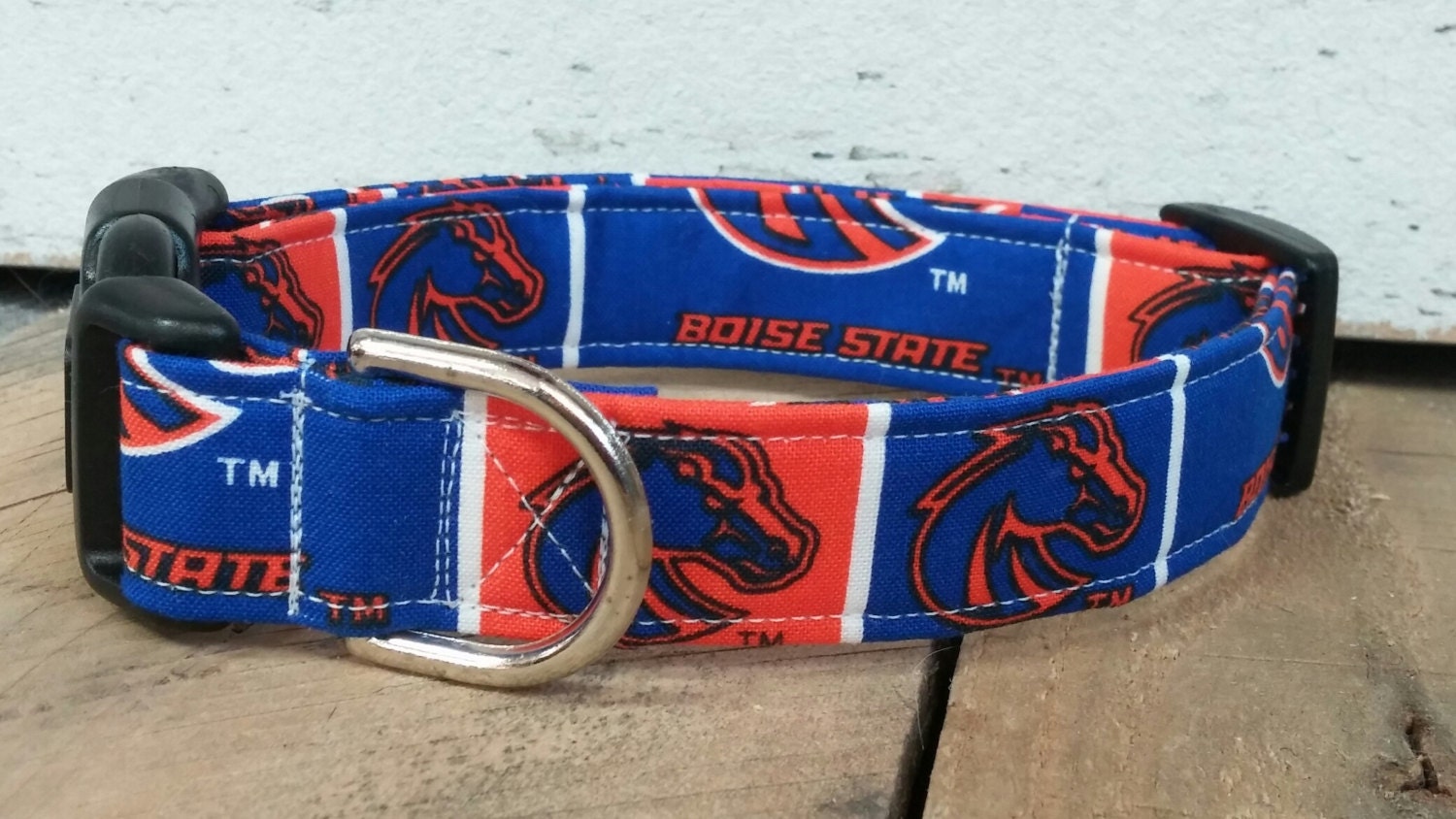 Boise State dog collar Boise Bronco dog collar Boise State | Etsy