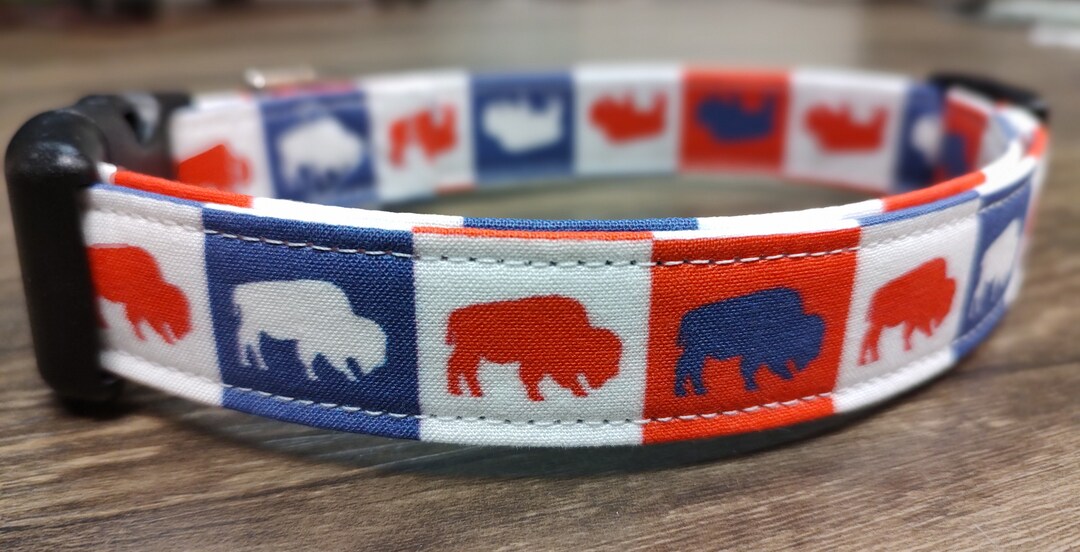 Buffalo Bills Dog Collar, Buffalo Bills Martingale Dog Collar, Buffalo ...
