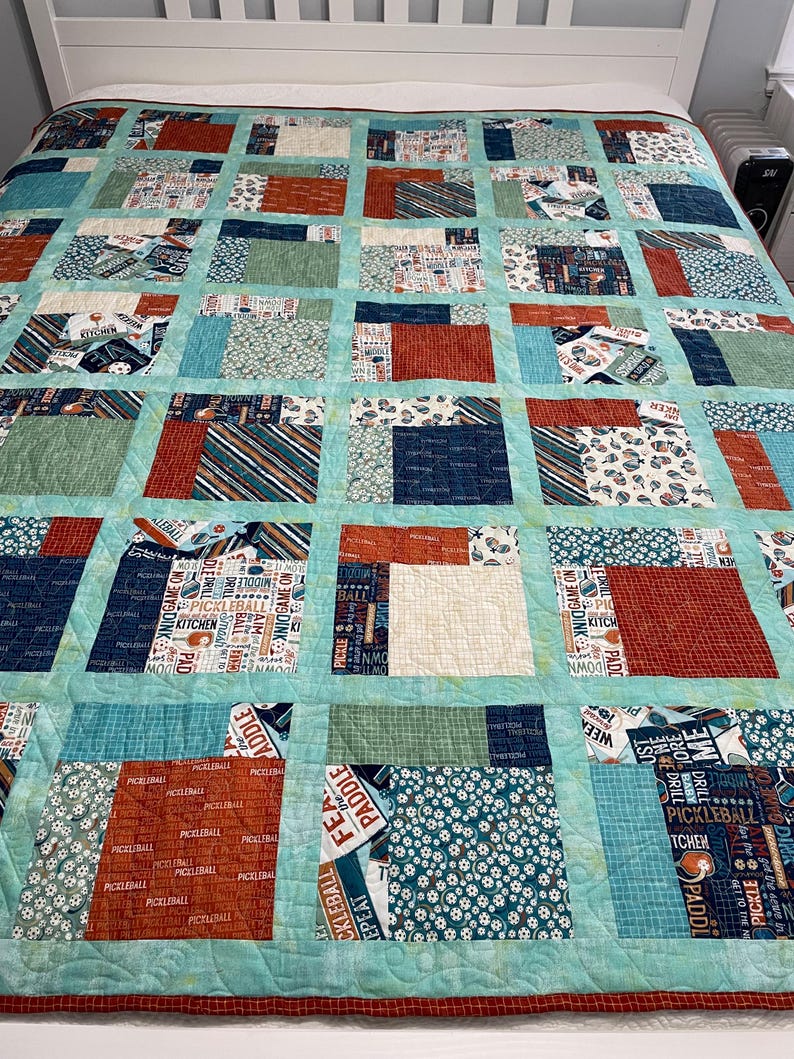 Pickleball Quilt 64 X 75 - Etsy