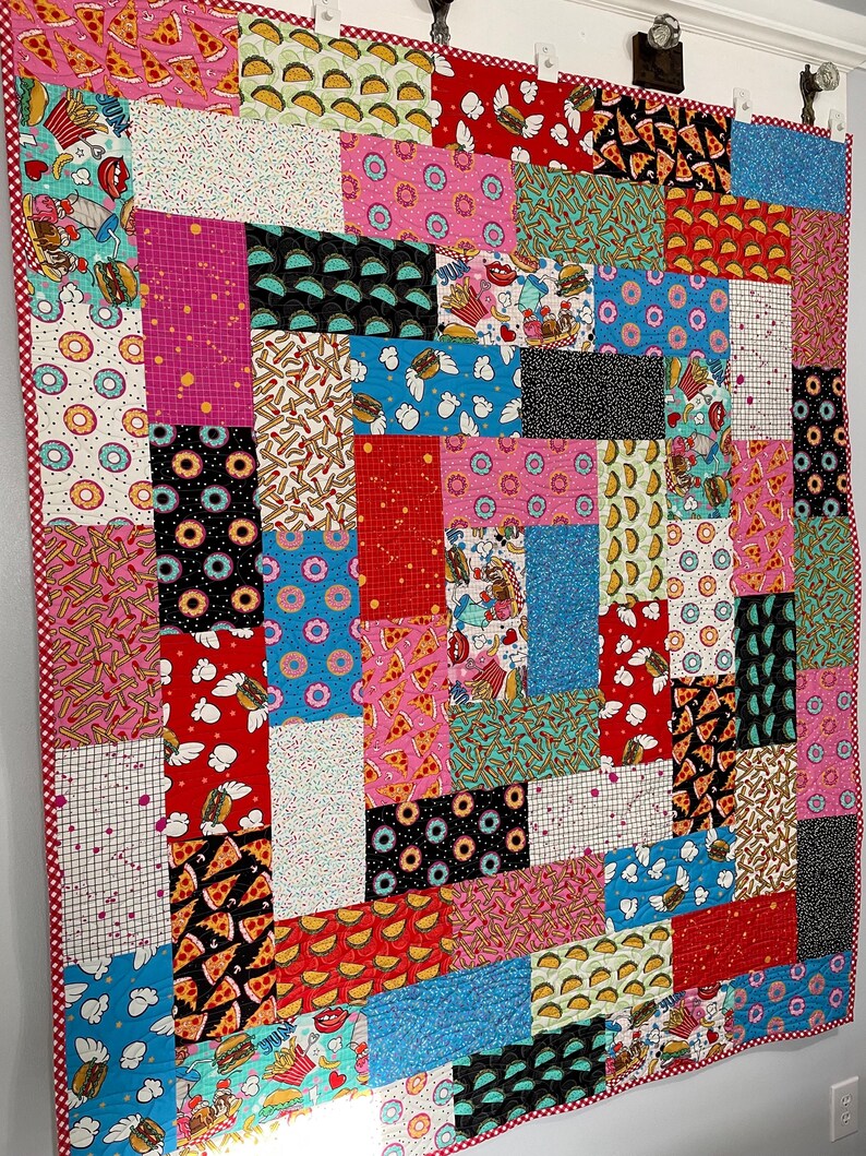 Snack Shack Food Quilt 60 X 71 - Etsy