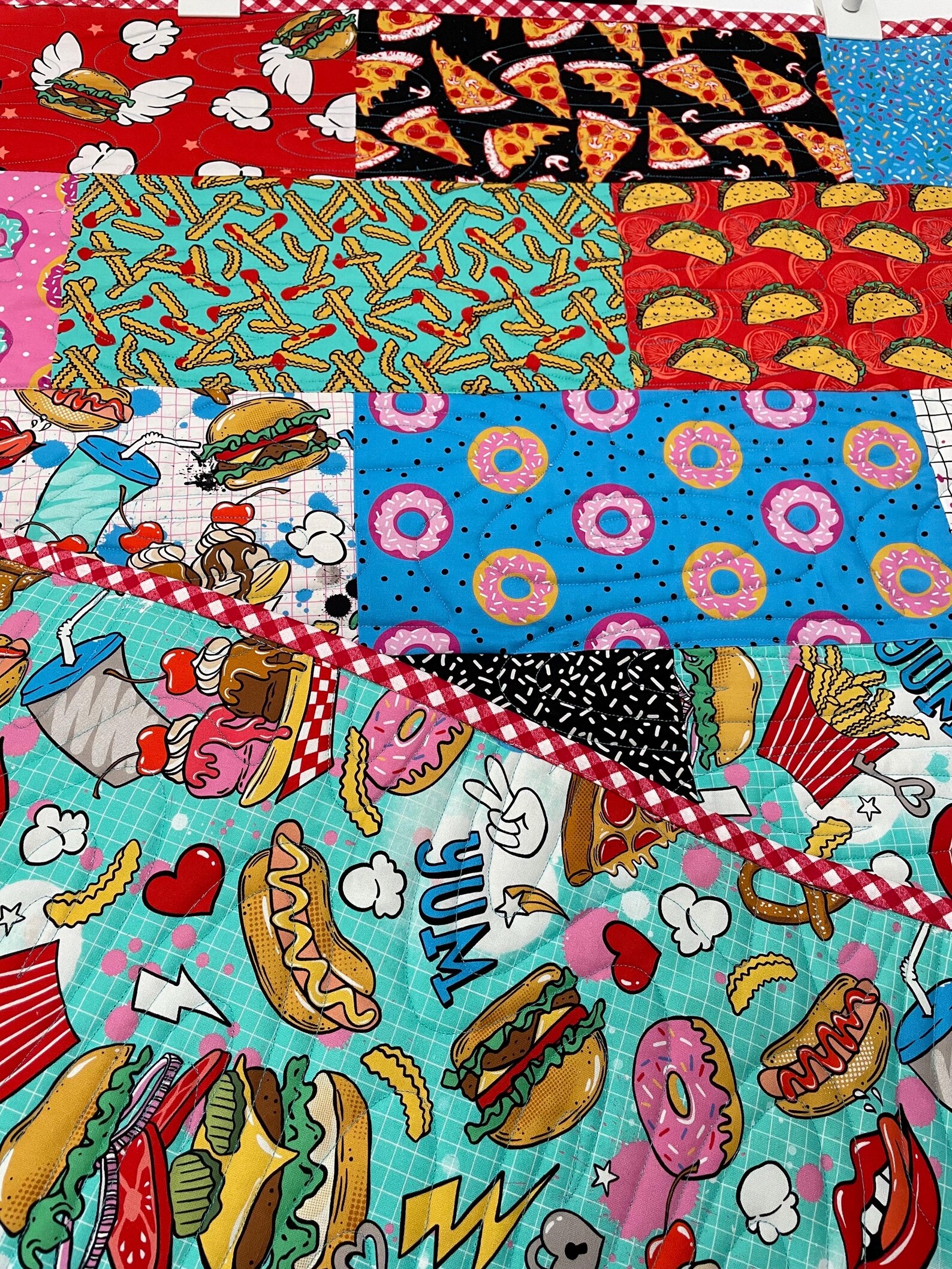 Snack Shack Food Quilt 60 X 71 - Etsy