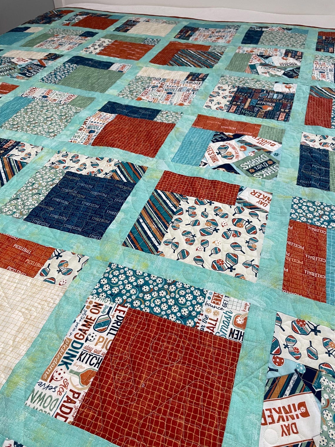 Pickleball Quilt 64 X 75 - Etsy