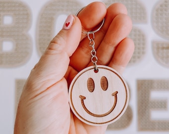 Happy Birthday Keychain - Etsy