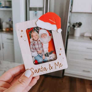 SVG Santa and Me Photo Frame, Ornament, Santa and Us, Magnet, Laser Cut ...