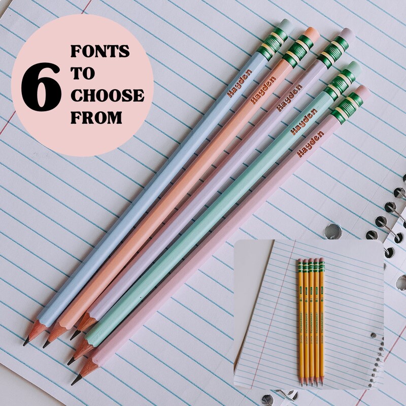 Custom Pencils - Etsy