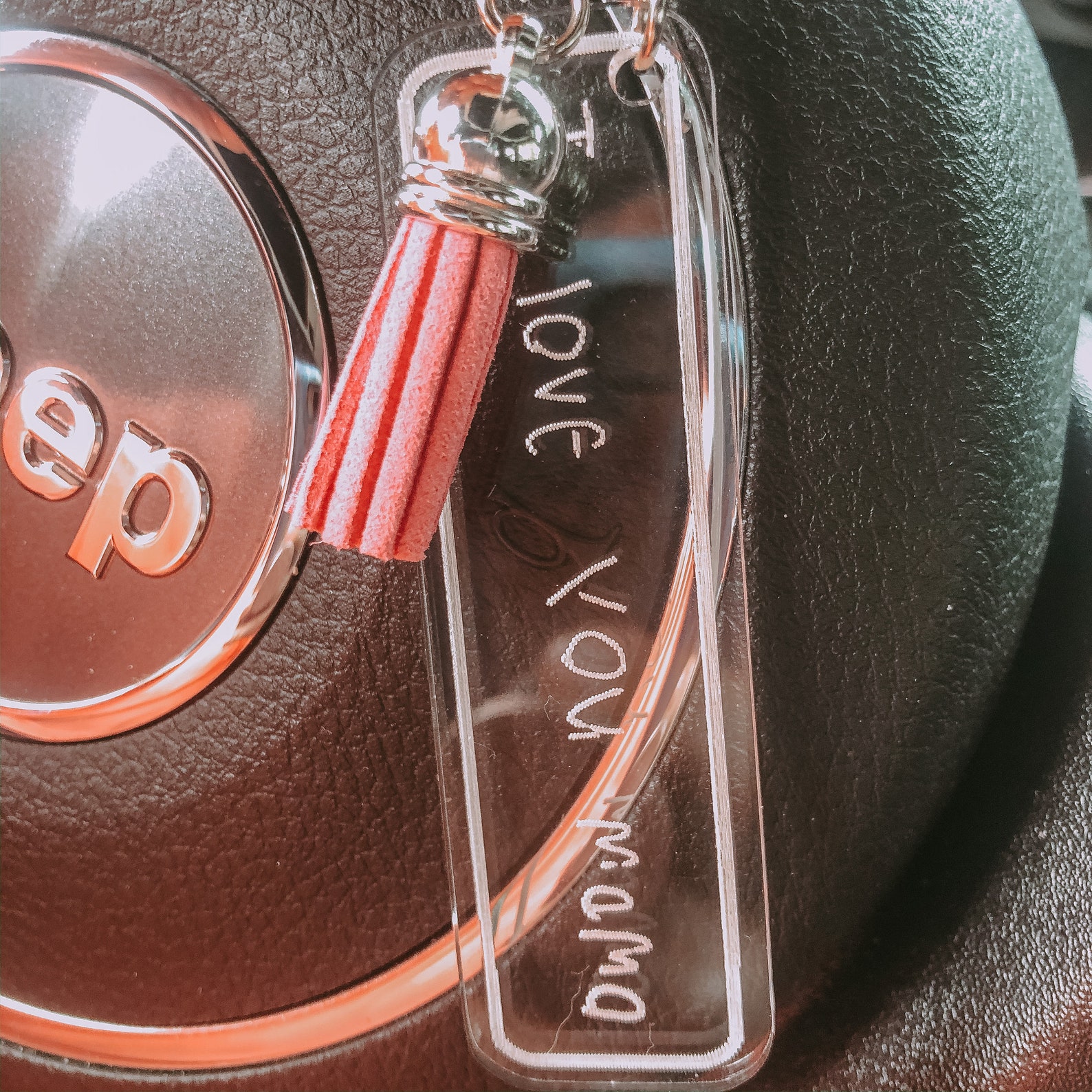 Engraved Handwritten Note Keychain Clear Acrylic Keychain - Etsy