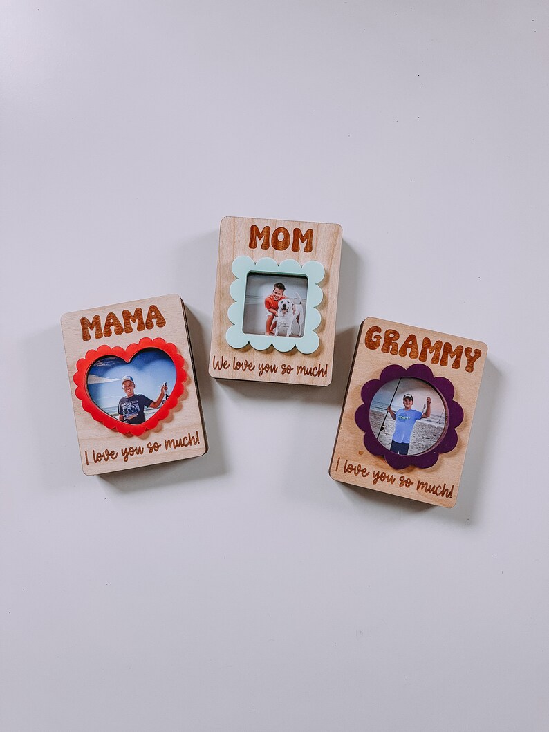 SVG Mom Photo Magnet, Mom Photo Frame, Laser Cut File, Laser File, SVG ...