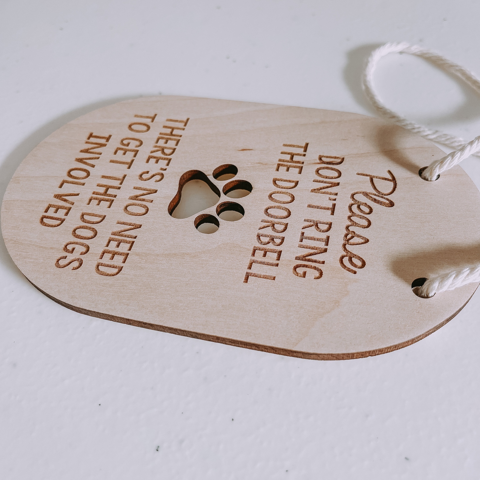 Ring Doorbell Sign Doorbell Sign Please Don't Ring the - Etsy