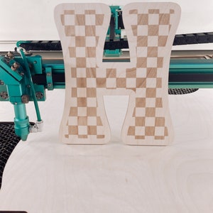 SVG Checkered Alphabet, Checkered Letter File, Retro Letters, Laser Cut ...