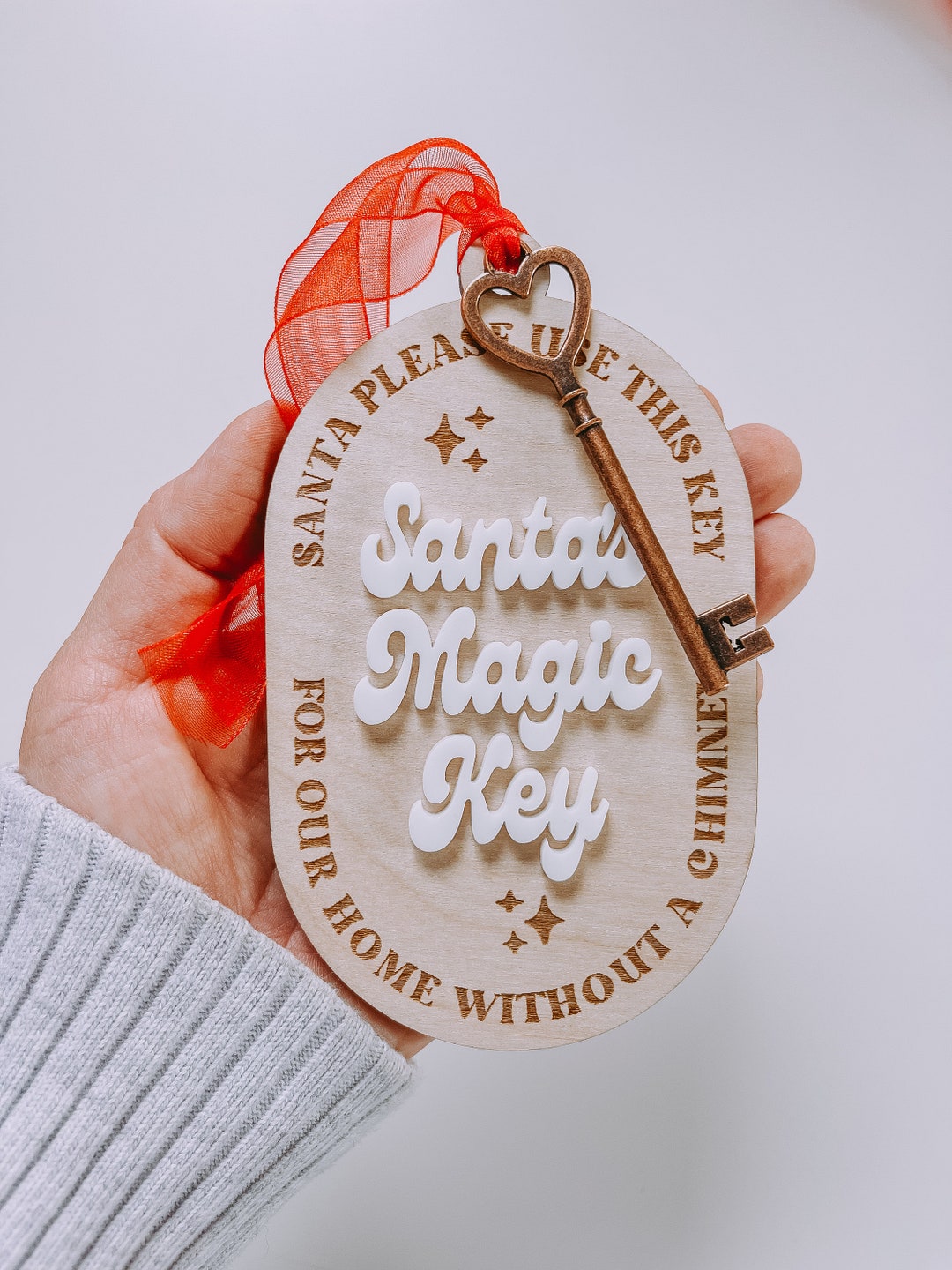 Santa's Magic Key Ornament, Kids Christmas Ornament, Christmas Magic ...