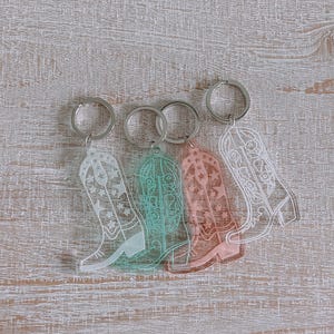 Cowboy Boots Keychain, Cowgirl Boots Keychain, Bridesmaid Gift ...