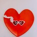 SVG Heart Glasses Valentine's Name Tag, Valentine's SVG, Laser Cut File ...