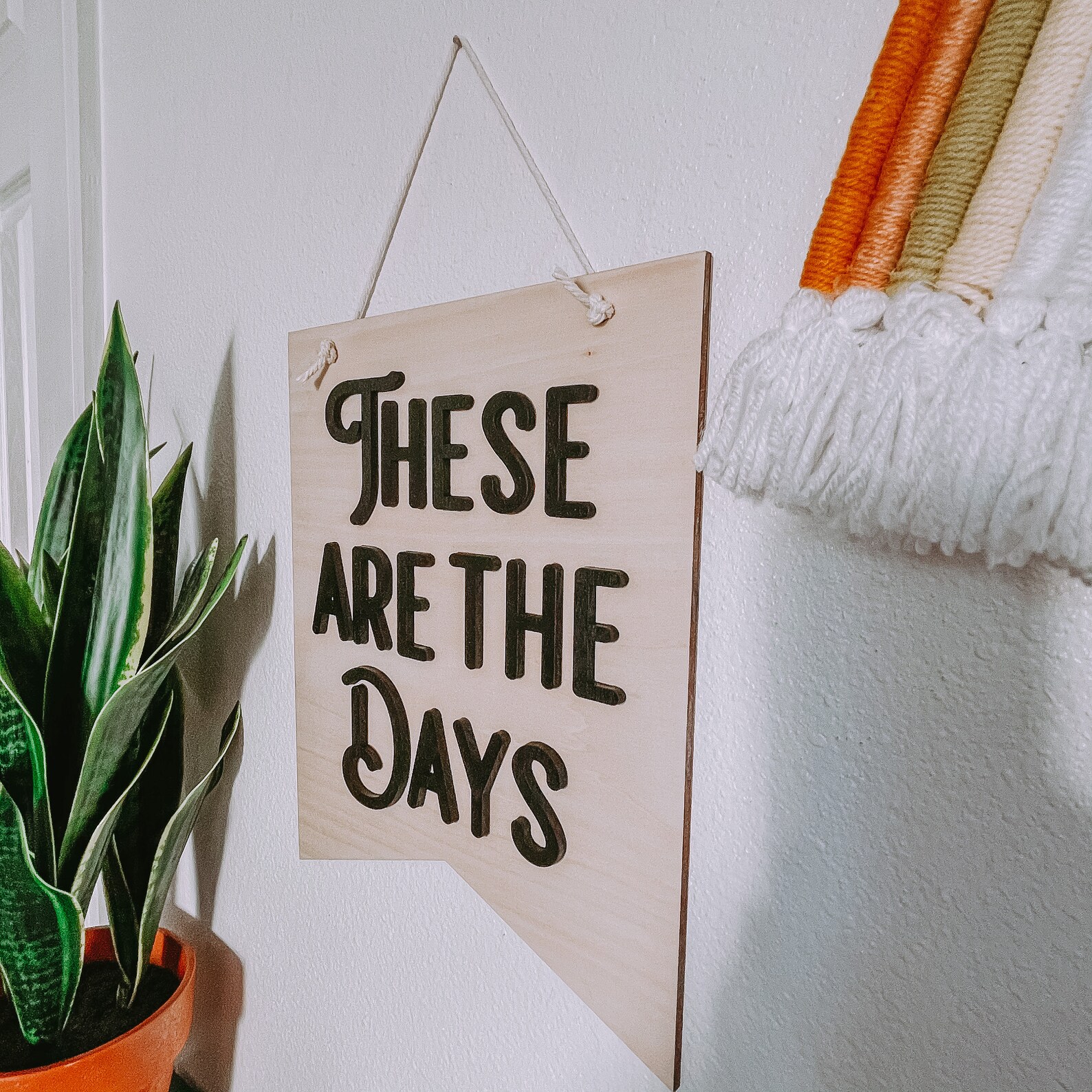 These Are the Days Wood Sign Boho Sign Hanging Sign 3d - Etsy