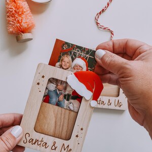 SVG Santa and Me Photo Frame, Ornament, Santa and Us, Magnet, Laser Cut ...