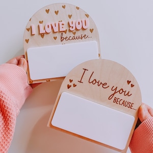 SVG I Love You Because, Valentine's SVG, Valentine's Day, Laser Cut ...