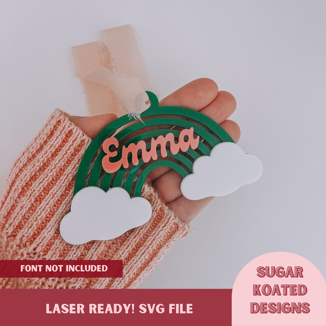 SVG Rainbow Tag, St. Patrick's Day Name Tag, St. Patrick's Day SVG ...