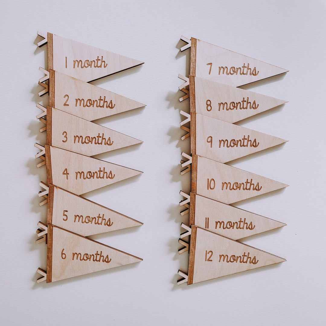 Monthly Milestone Markers, Baby Milestone Markers, Neutral Milestone ...