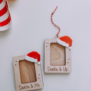 SVG Santa and Me Photo Frame, Ornament, Santa and Us, Magnet, Laser Cut ...