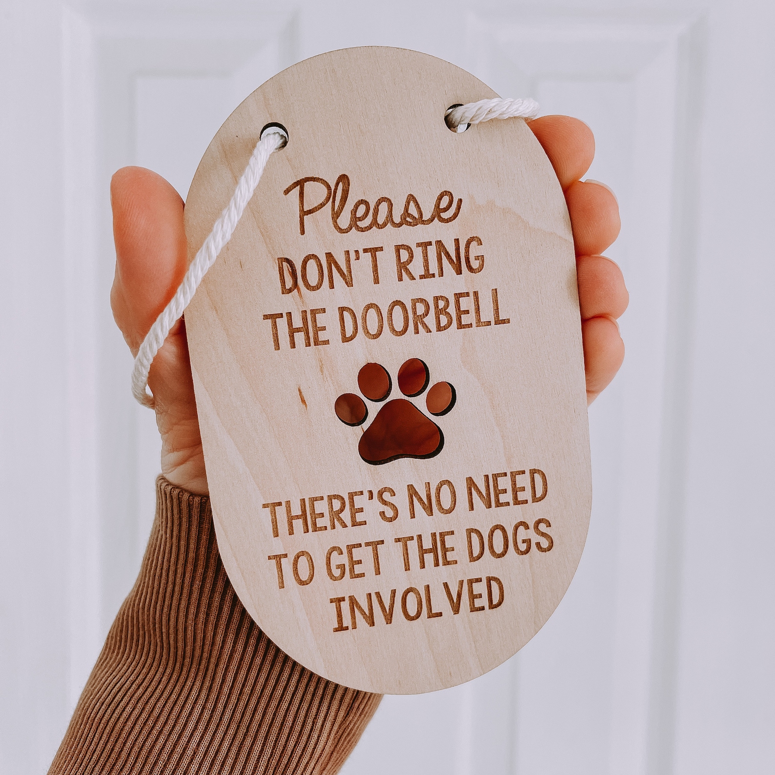 Ring Doorbell Sign Doorbell Sign Please Don't Ring the - Etsy