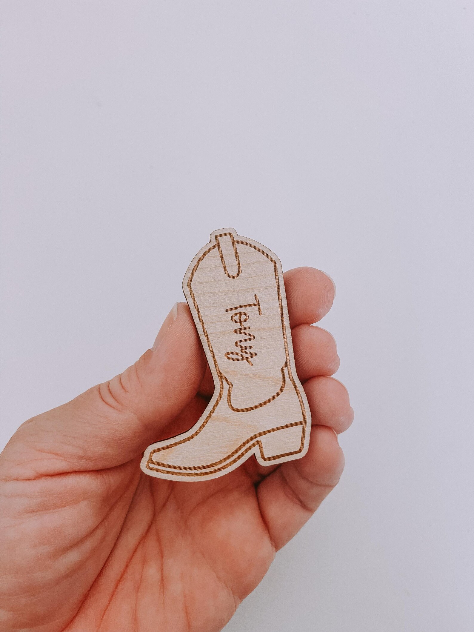 Personalized Cowboy Boot Place Card, Boot Name Card, Bachelorette Party ...
