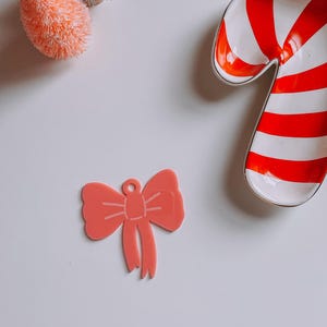 SVG Bow Tag, Bow Name Tag, Bow Stocking Tag SVG, Bow Svg, Laser Cut ...