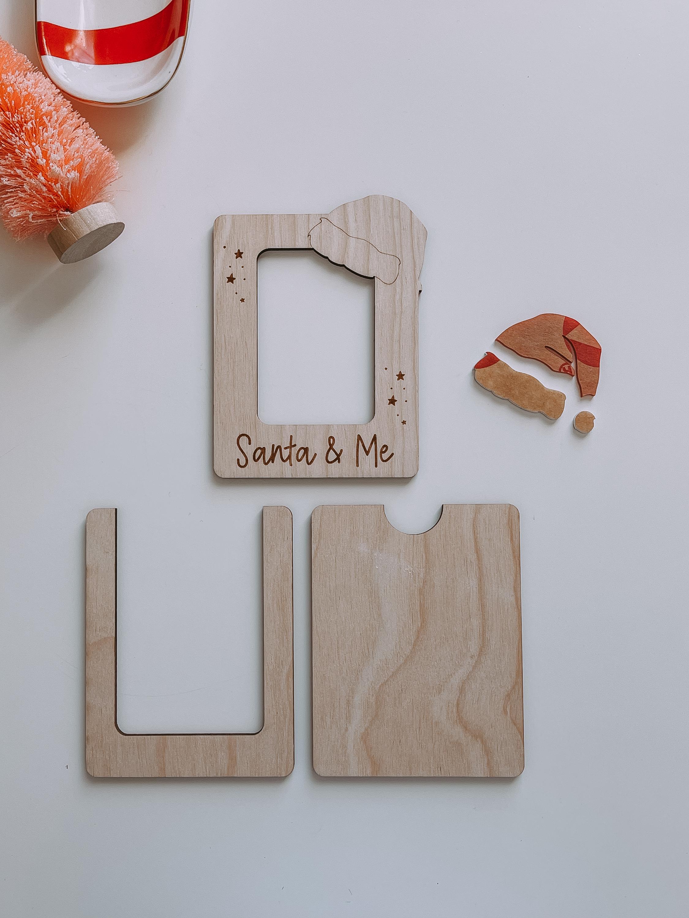 SVG Santa and Me Photo Frame, Ornament, Santa and Us, Magnet, Laser Cut ...