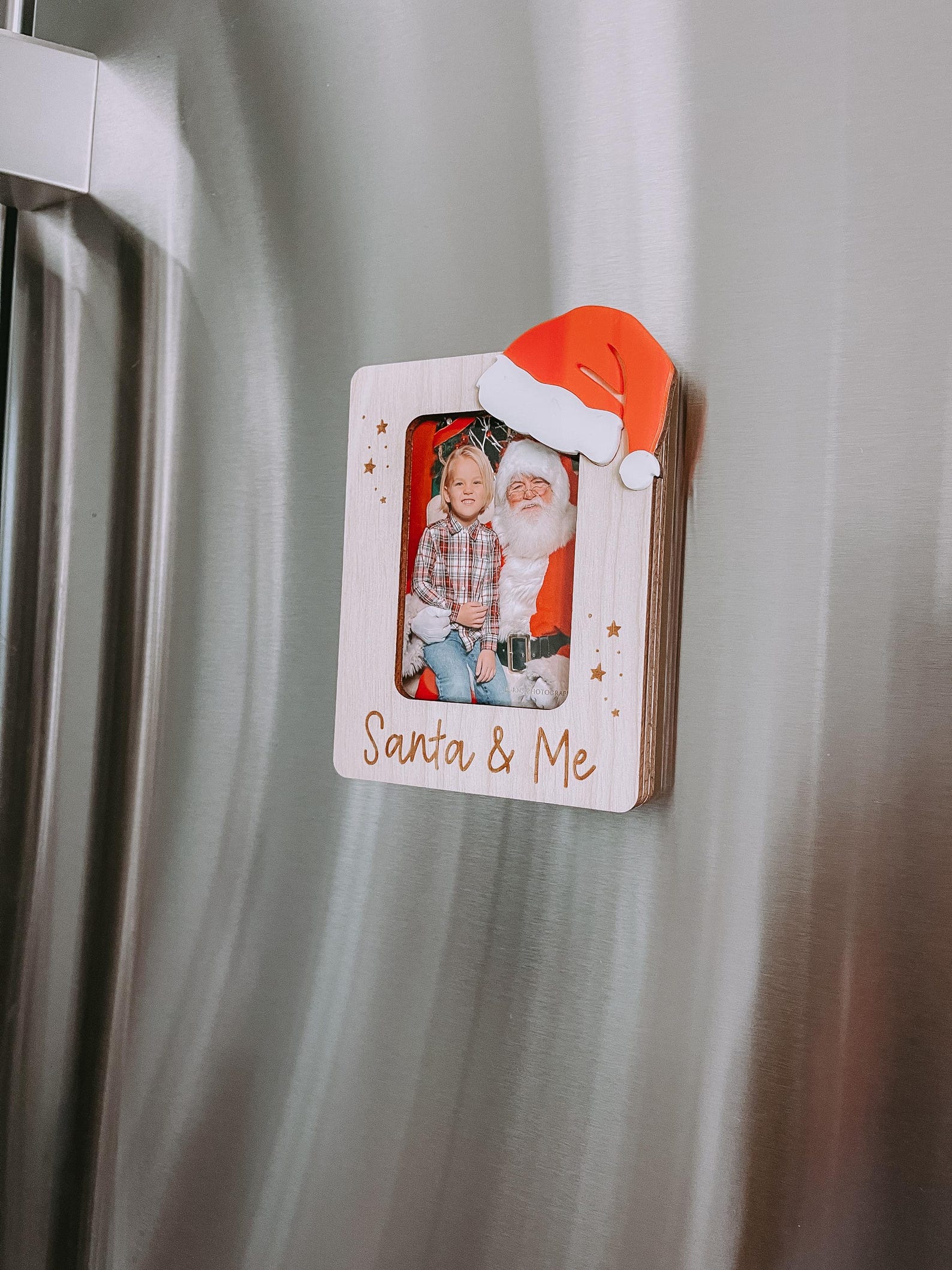 SVG Santa and Me Photo Frame, Ornament, Santa and Us, Magnet, Laser Cut ...