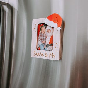SVG Santa and Me Photo Frame, Ornament, Santa and Us, Magnet, Laser Cut ...