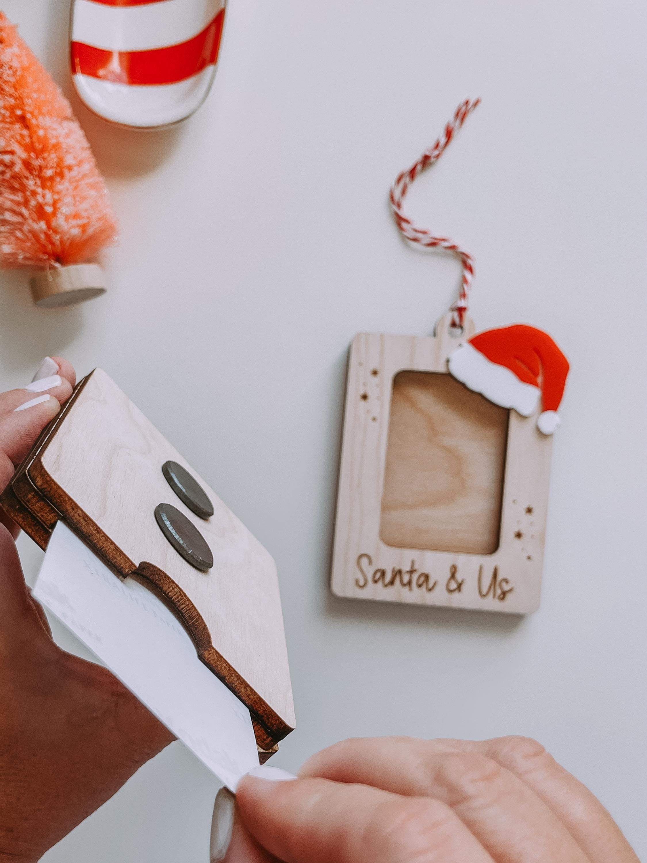 SVG Santa and Me Photo Frame, Ornament, Santa and Us, Magnet, Laser Cut ...