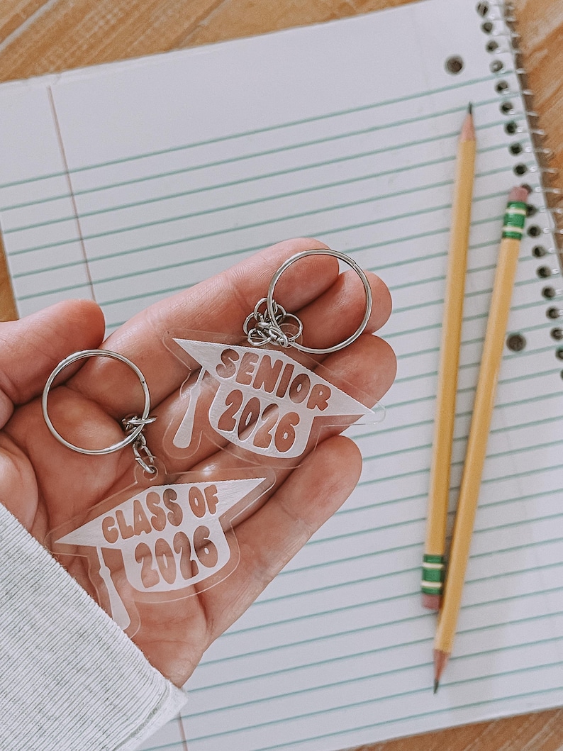 Class of 2026 Keychain, Senior 2026 Keychain, High School Graduation ...