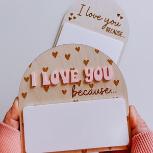 SVG I Love You Because, Valentine's SVG, Valentine's Day, Laser Cut ...