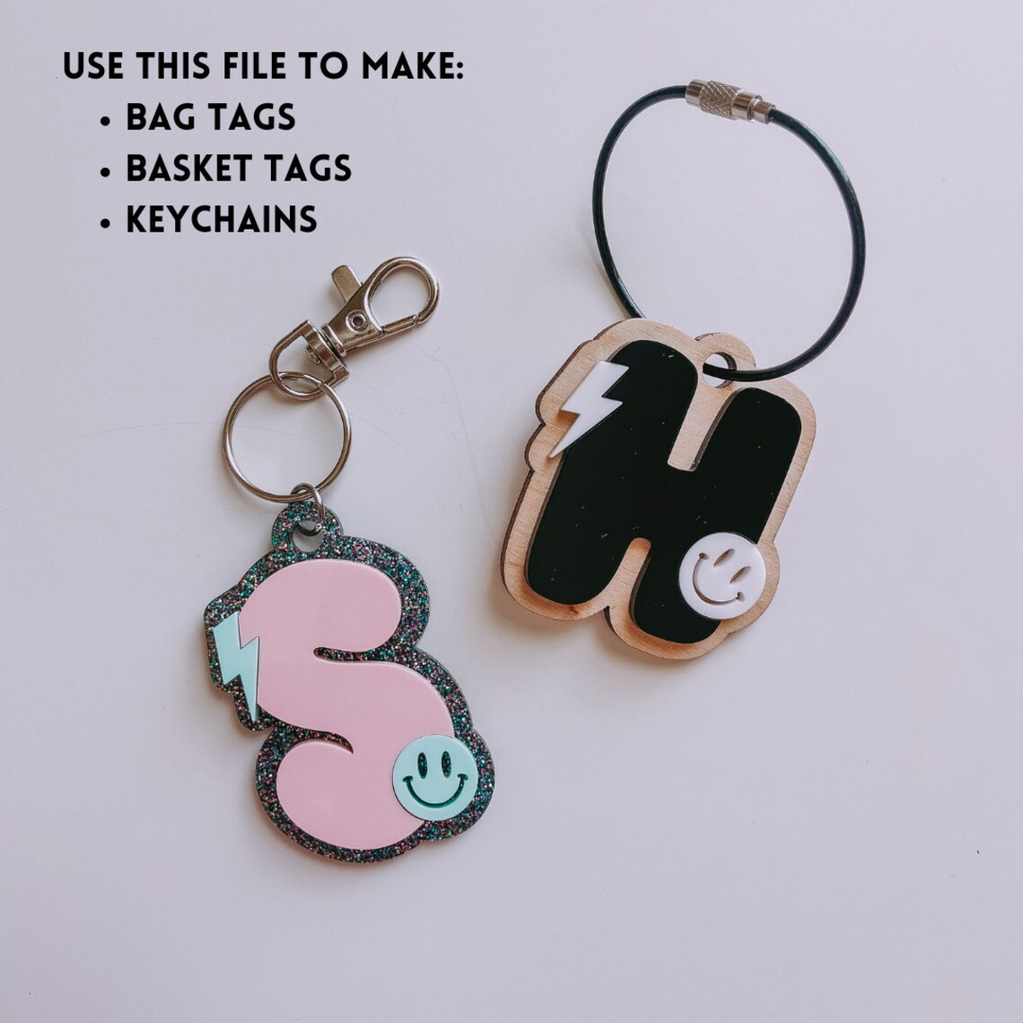 SVG Back to School Bag Tag, Bag Tag, Letter Alphabet, Laser Cut File ...