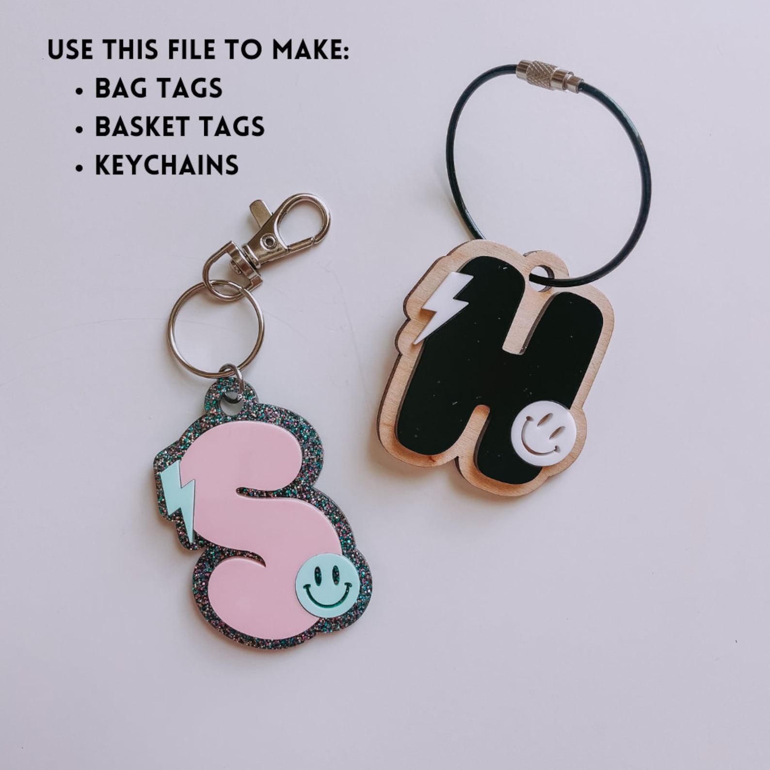 SVG Back to School Bag Tag, Bag Tag, Letter Alphabet, Laser Cut File ...