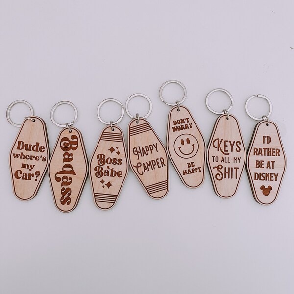 Motel Keychain - Etsy