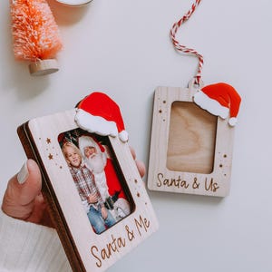 SVG Santa and Me Photo Frame, Ornament, Santa and Us, Magnet, Laser Cut ...