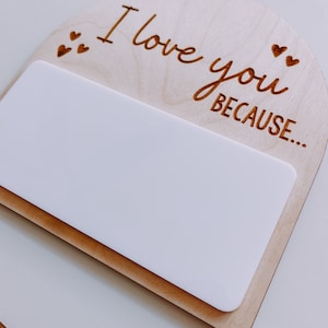 SVG I Love You Because, Valentine's SVG, Valentine's Day, Laser Cut ...