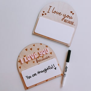 SVG I Love You Because, Valentine's SVG, Valentine's Day, Laser Cut ...