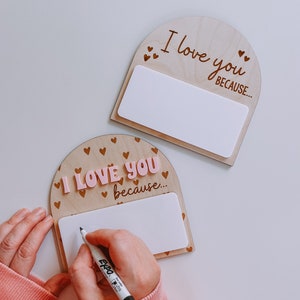 SVG I Love You Because, Valentine's SVG, Valentine's Day, Laser Cut ...
