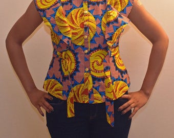 Kitenge blouse | Etsy