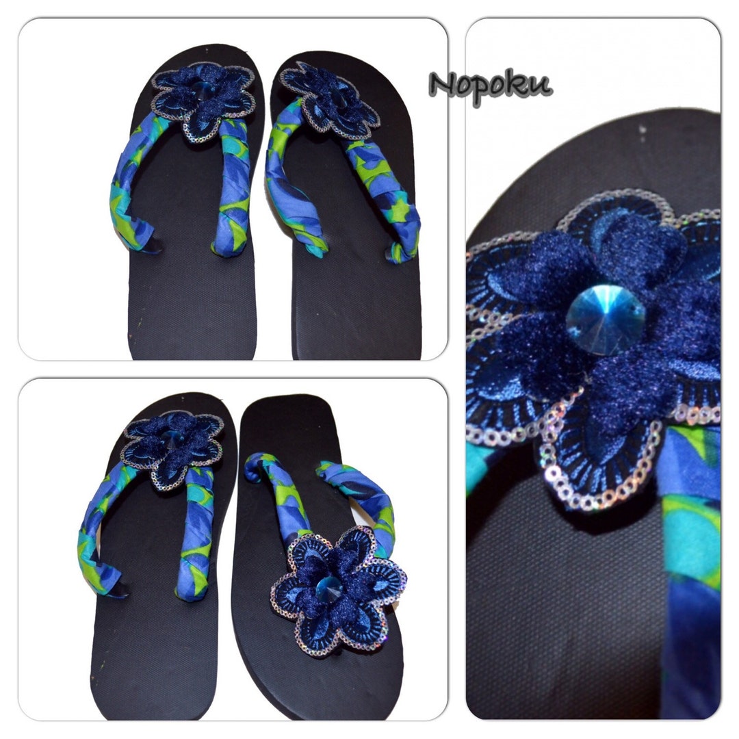 African Print Slippers, Floral Slippers,ankara Slippers,kitenge ...