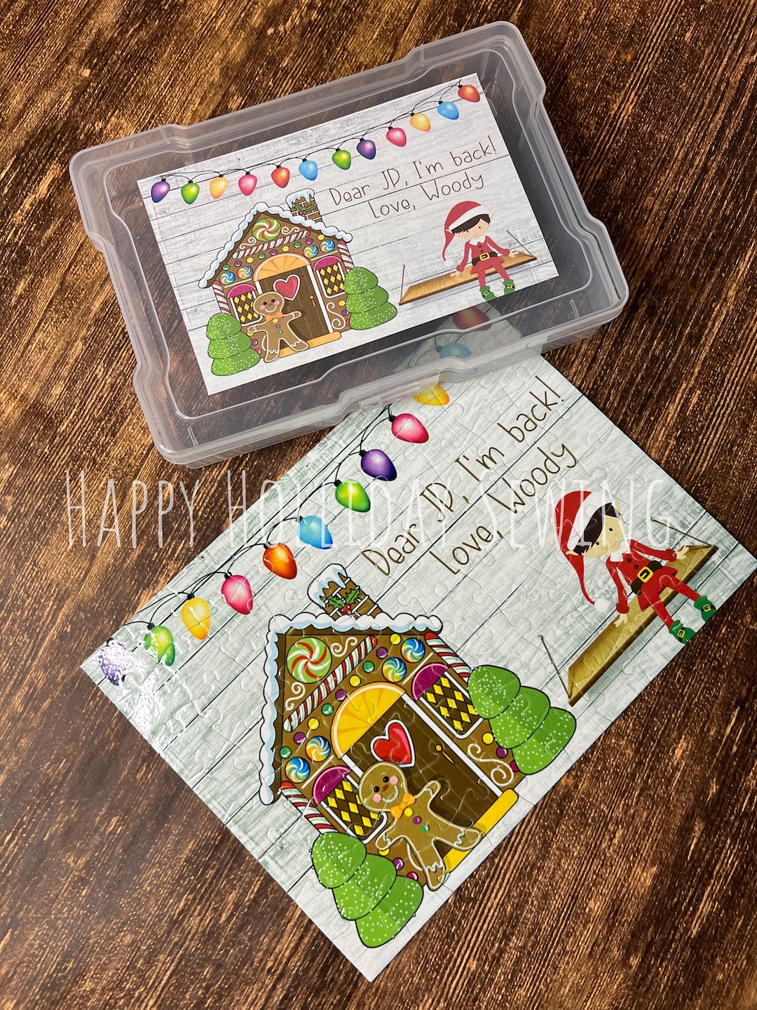 Personalized Elf Welcome Back Puzzle - Etsy