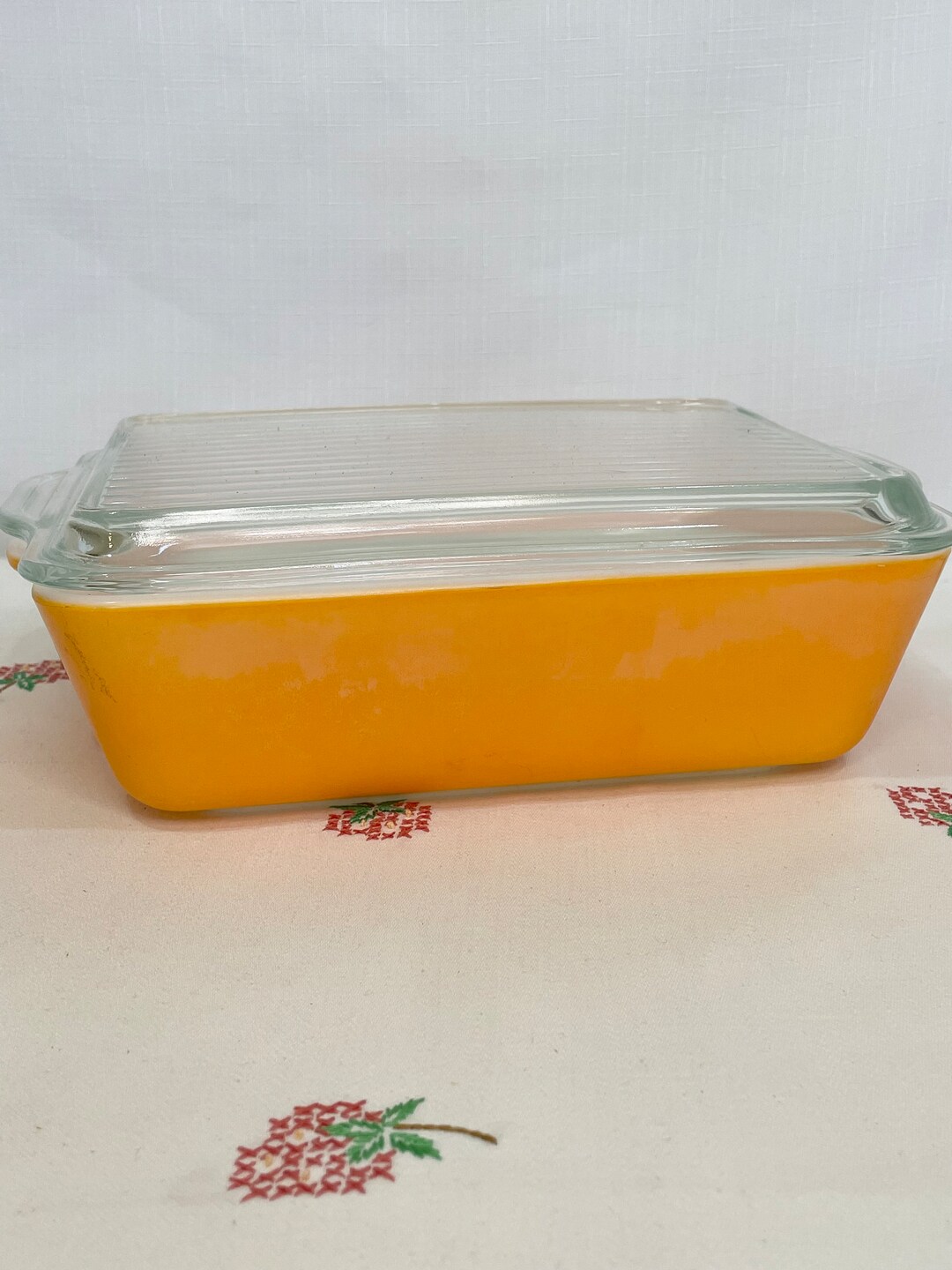 Pyrex Orange 503 Refrigerator Dish With Lid - Etsy