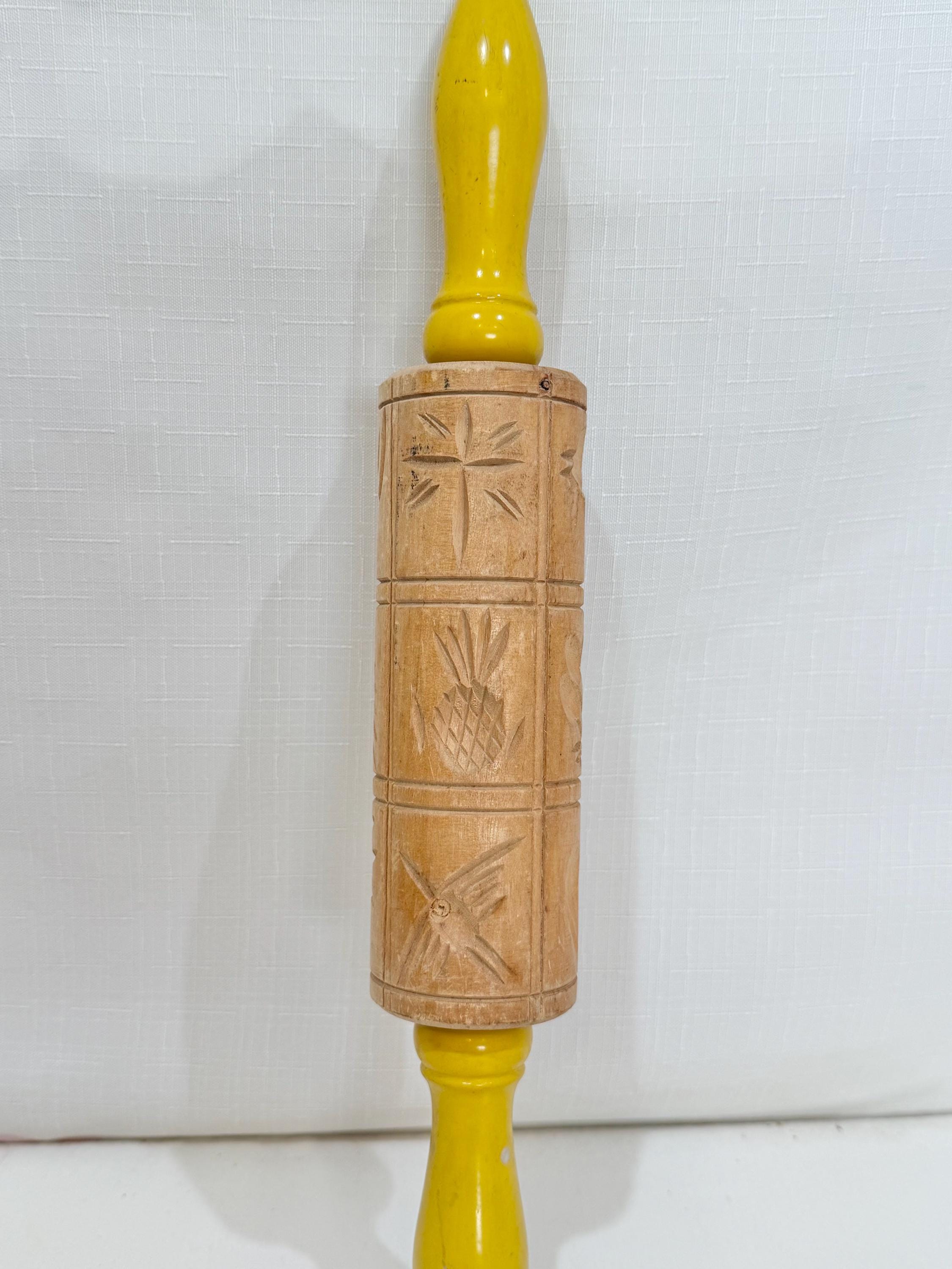 Vintage Springerle Cookie Rolling Pin, Cookie Mold - Etsy