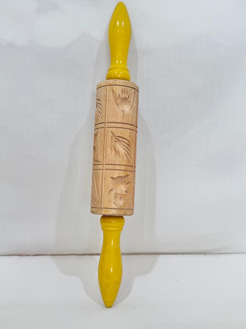 Vintage Springerle Cookie Rolling Pin, Cookie Mold - Etsy