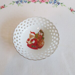 Reutter Porzellan Germany Santa Dish With Lattice Edge - Etsy